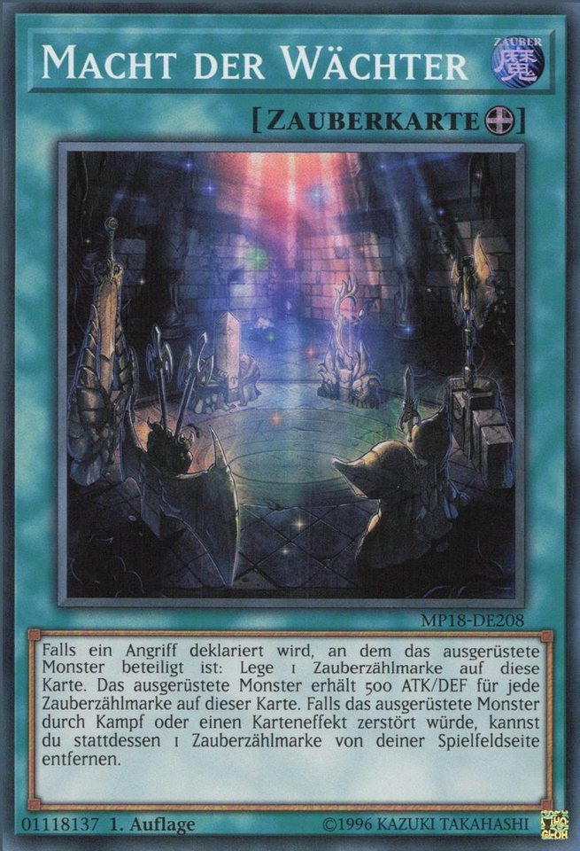 Recollectibles Sammelkarte Yugioh Karte Macht Der Wächter Deutsch Yu