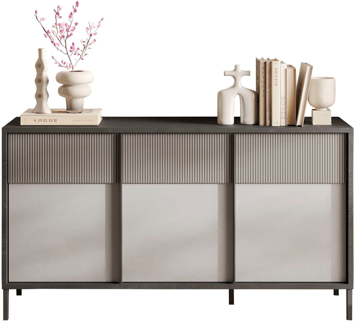Inosign Sideboard Everest Breite 156 Cm Kommode Mit 3 Türen Anrichte
