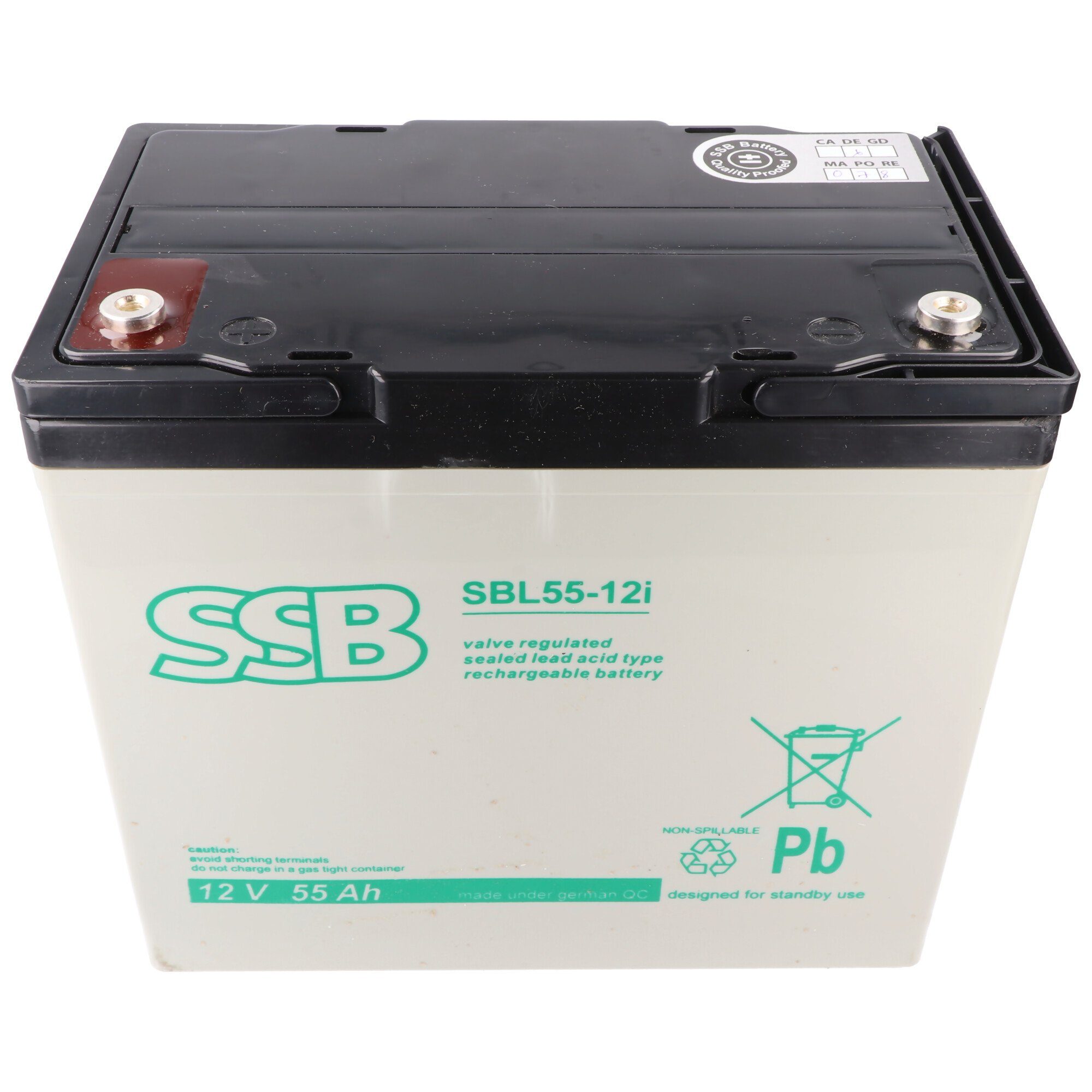 SSB Battery SSB SBL55-12i 12V 55Ah Bleiakku AGM Blei Gel Akku Akku