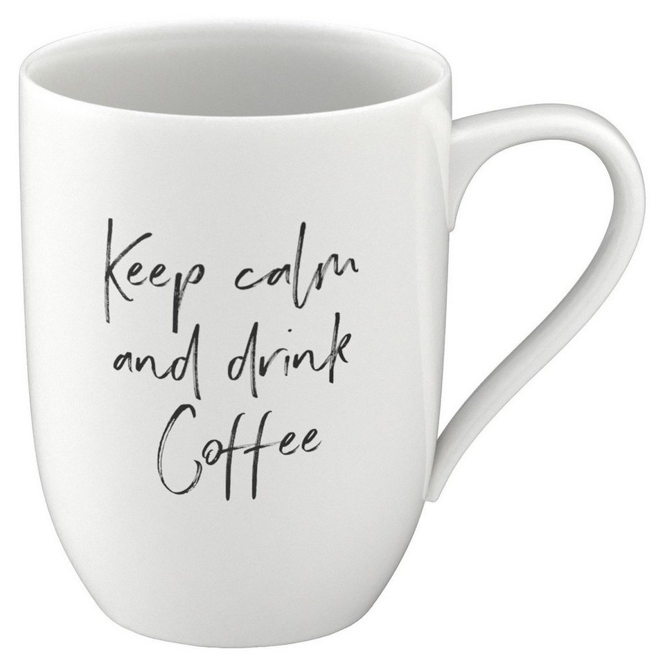 Villeroy And Boch Tasse Kaffeetasse Statement 340 Ml Schwarz Weiß