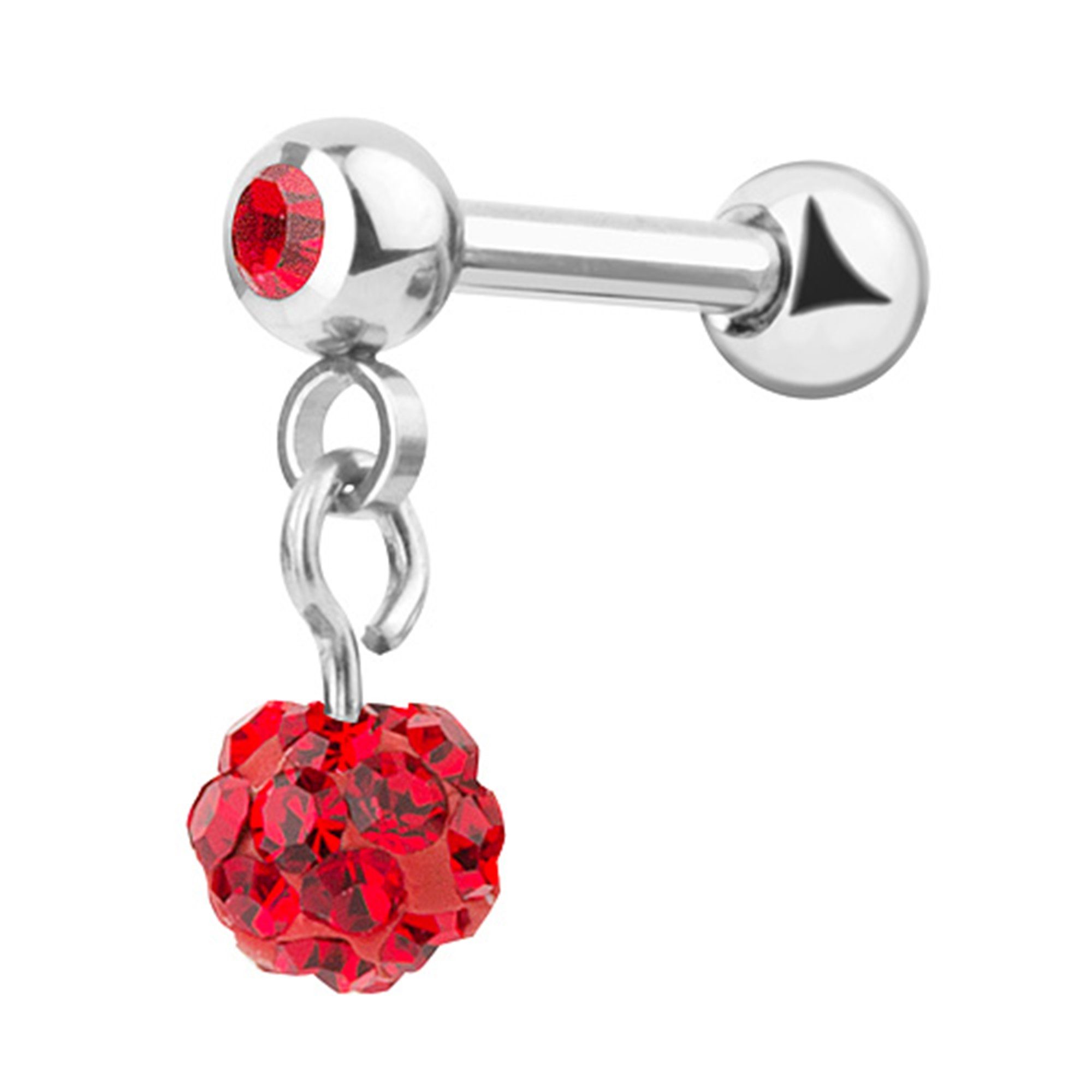 Taffstyle Piercing-Set Piercing Helix Tragus Kristall Kugel Anhänger ...