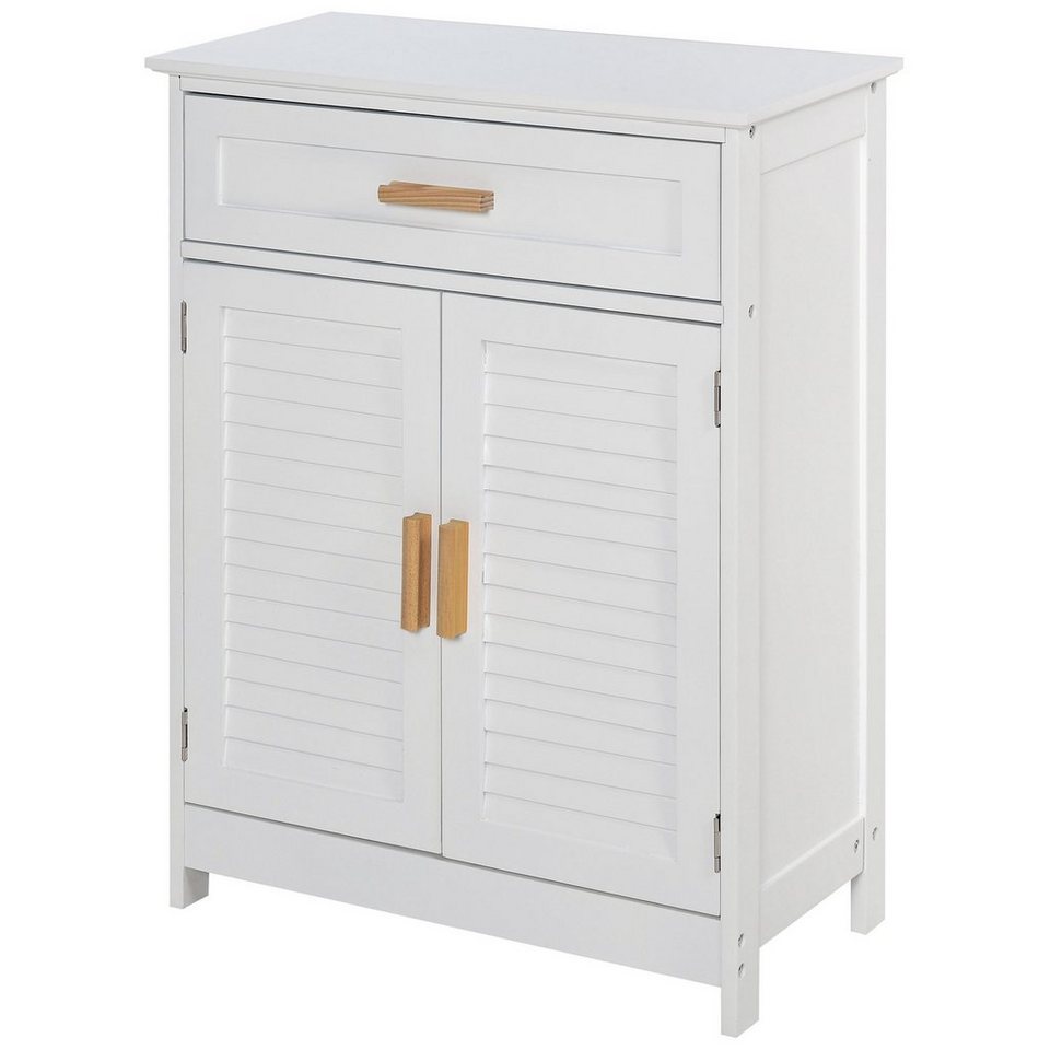 Kleankin Badkommode Badezimmerschrank Mit Schublade