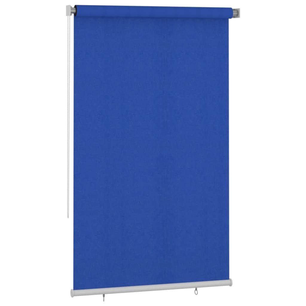 Rollo Außenrollo 125 (B) x 230 (H) cm Blau HDPE, vidaXL