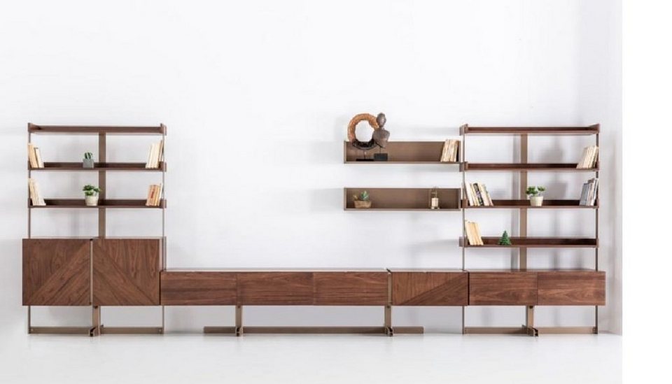 Jvmoebel Wohnzimmer Set Moderne Wohnwand Schrankwände Vitrine Rtv Regal
