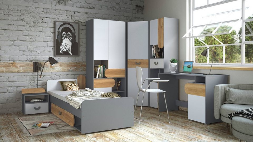Möbel Direktde Jugendzimmer Set Carini Komplett Set 6 Tlg 6