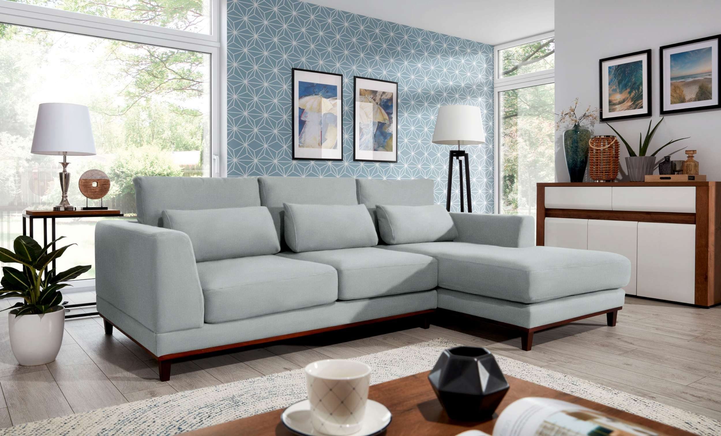 Stylefy Ecksofa Vivien L Form Eckcouch Design