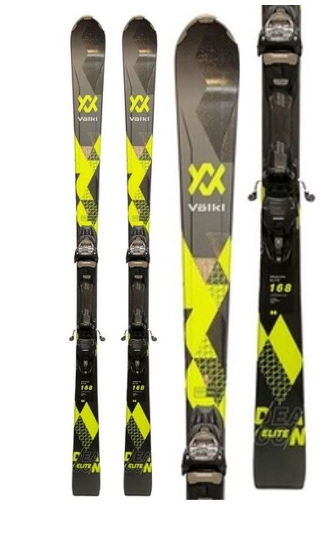 Völkl Tourenski, Völkl Deacon Elite Skiset grau/gelb 2023