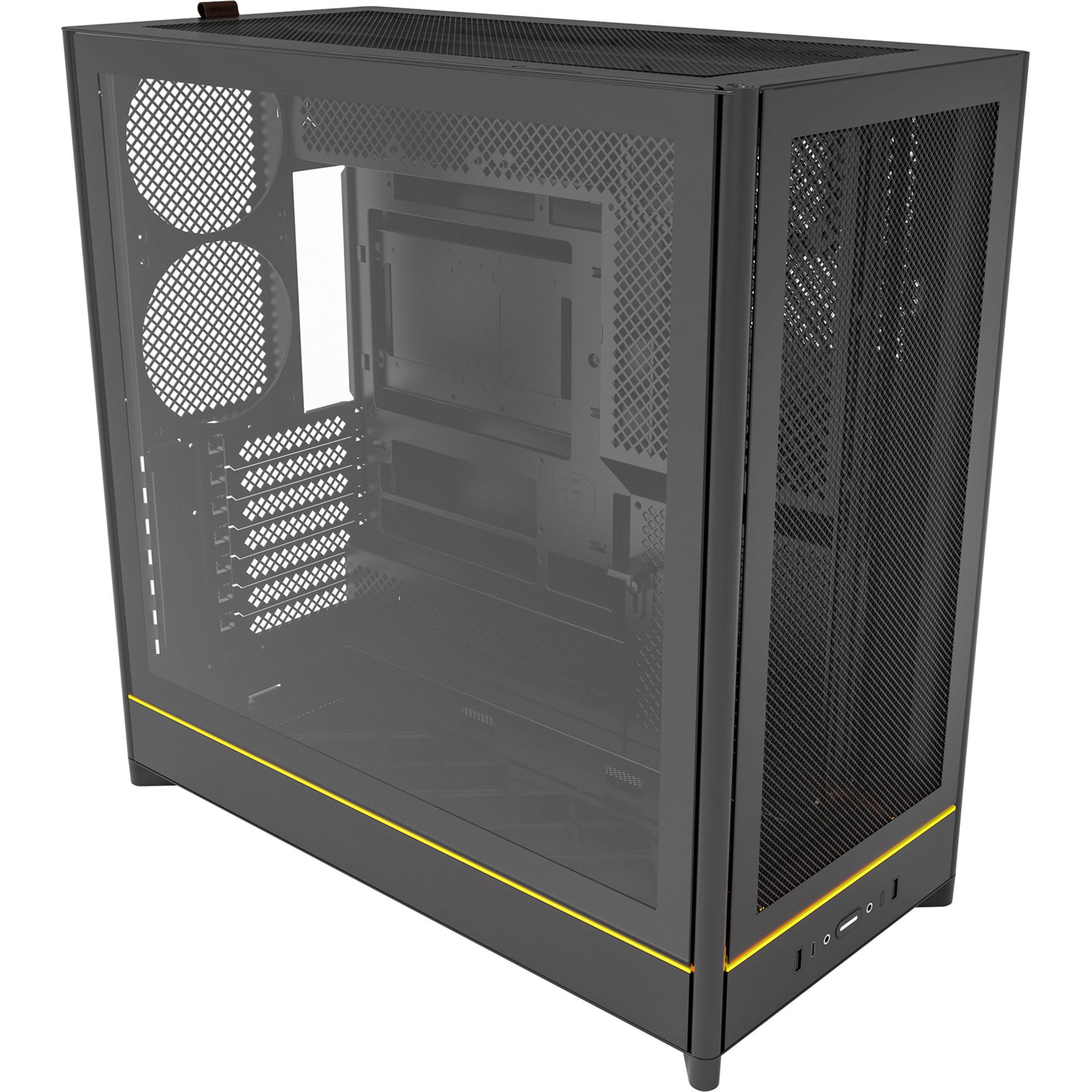 MONTECH PC-Gehäuse Montech HS01, Tower-Gehäuse, (Tempered Glass), PC Case