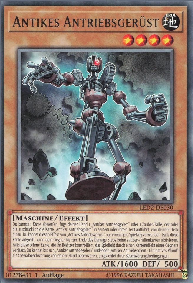 Recollectibles Sammelkarte Yugioh Karte Antikes Antriebsgerüst Yu Gi