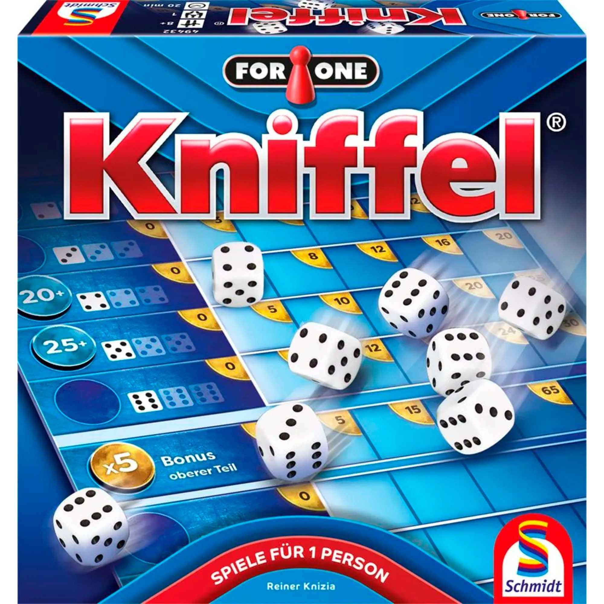 Schmidt Spiele Spiel For One - Kniffel, Altersangabe: ab 8 Jahren