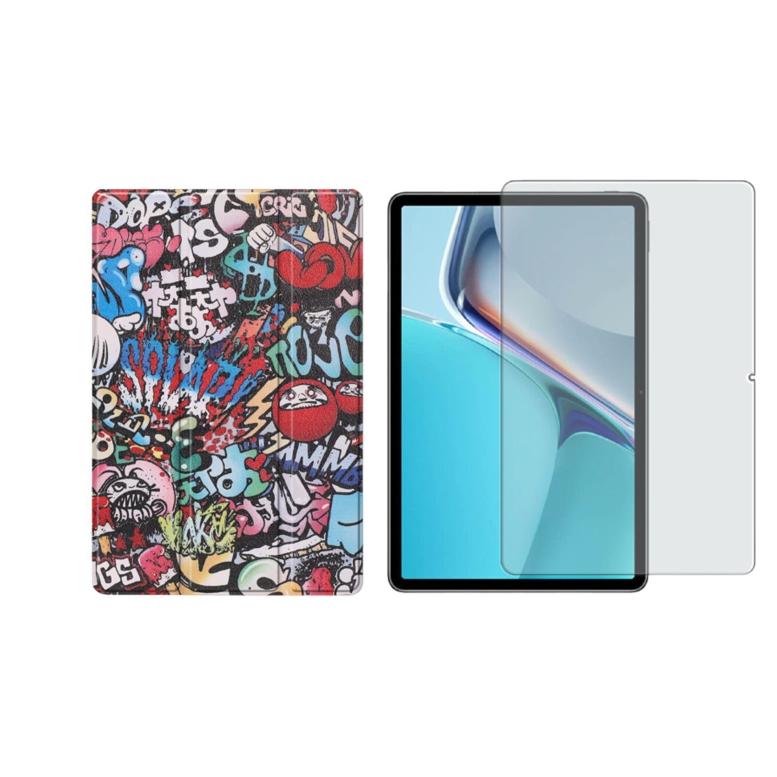 Lobwerk Tablet Hülle 2in1 Set Hülle Glas Für Huawei Matepad 11 2021