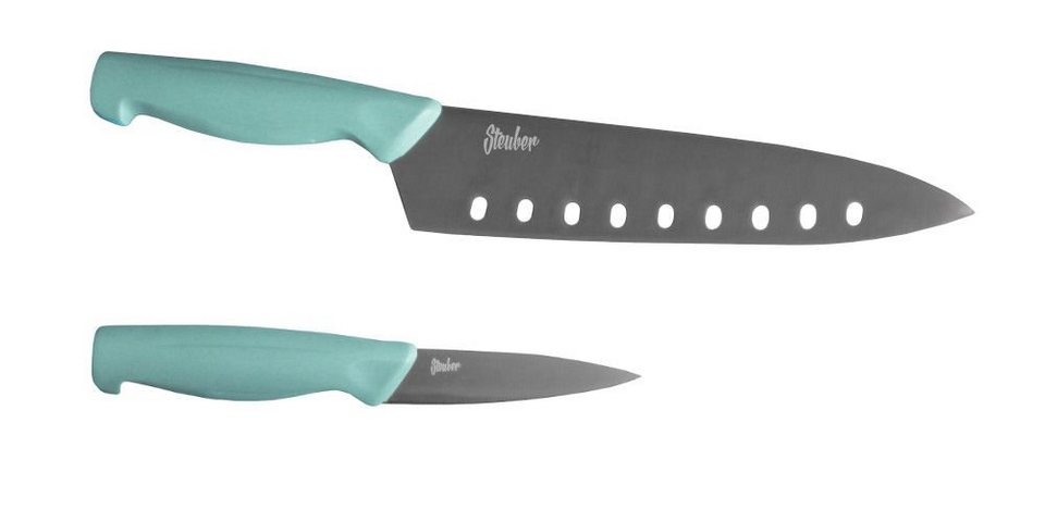 Steuber Messer Set Set 2 Tlg Titanium Beschichtet Ergonomischer Griff