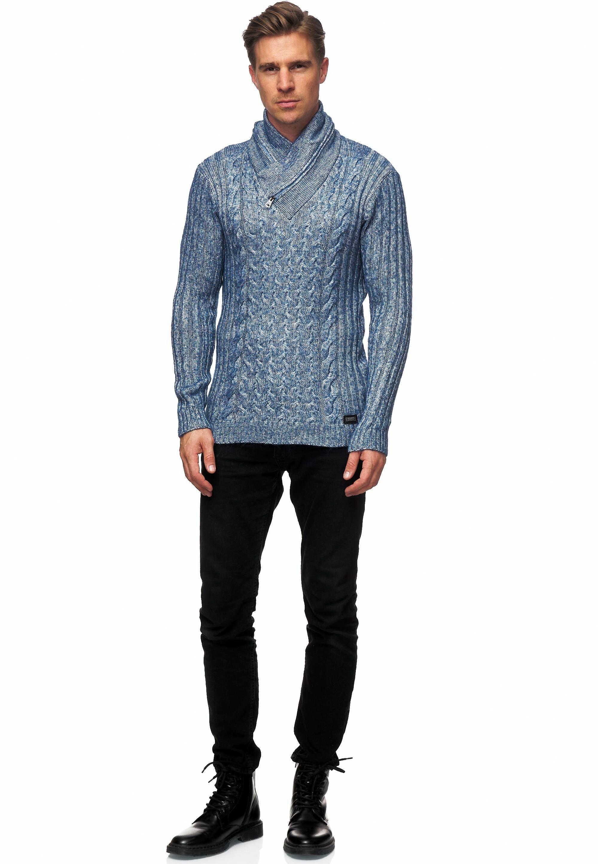 Rusty Neal Strickpullover Mit Ausgefallenem Strickmuster Wunderbarer