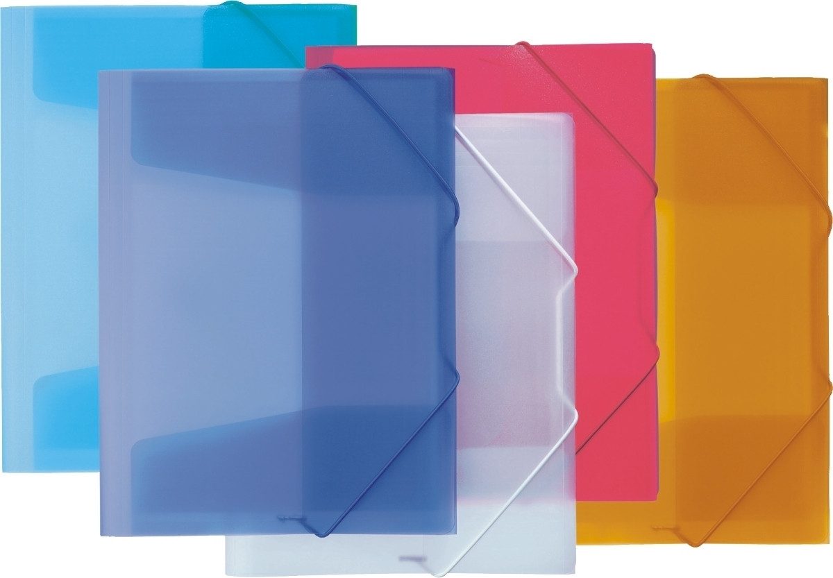 PAGNA Fächermappe Gummizugmappe A4 PP gelb