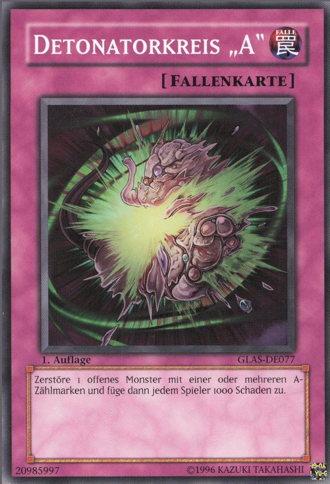 Recollectibles Sammelkarte Yugioh Karte Detonatorkreis A Deutsch Yu