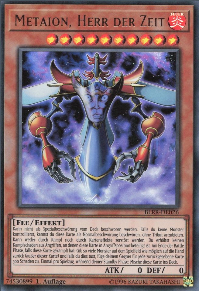 Recollectibles Sammelkarte Yugioh Karte Metaion Herr Der Zeit Deutsch