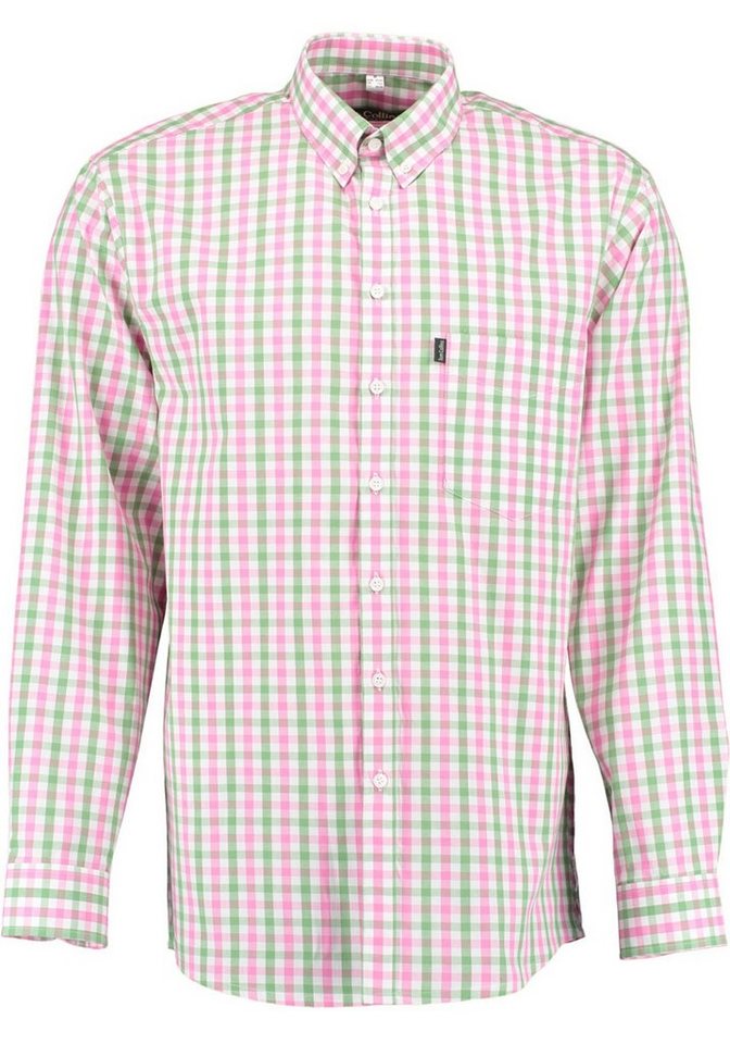 Tom Collins Langarmhemd Wielem Herren Hemd Mit Button Down Kragen