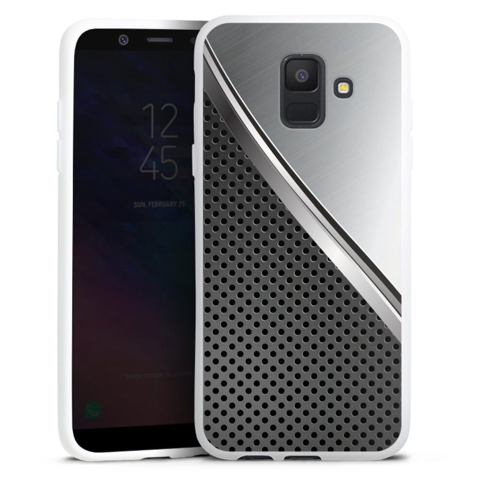 Deindesign Handyhülle Carbon Stahl Metall Duo Metal Surface Samsung