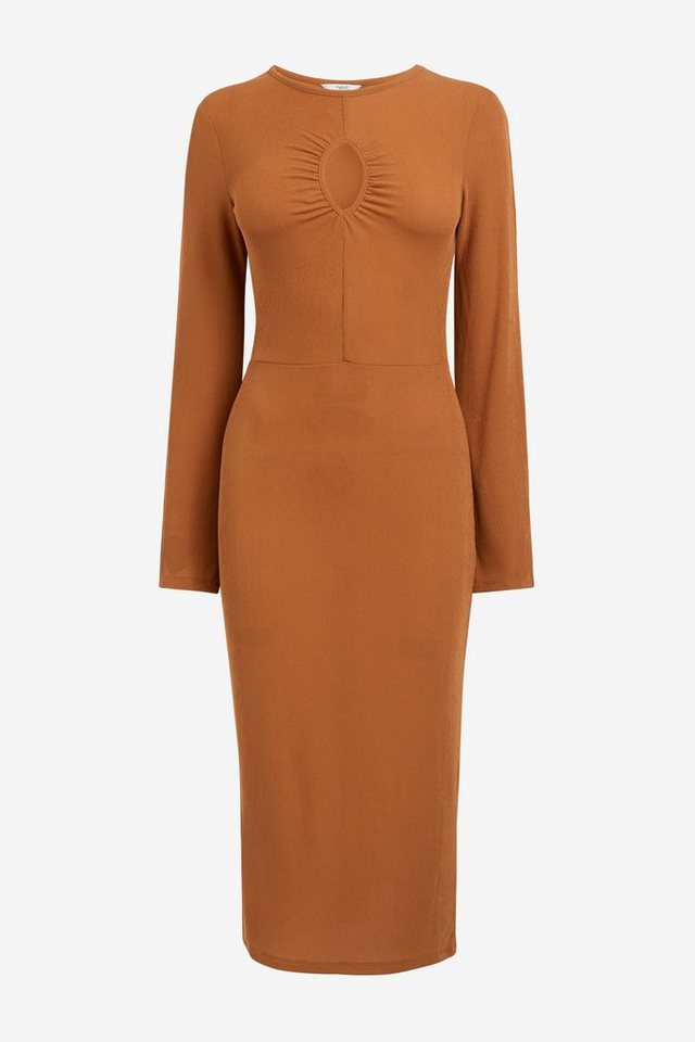 Next Jerseykleid Langärmeliges Midikleid Mit Cutout 1 Tlg
