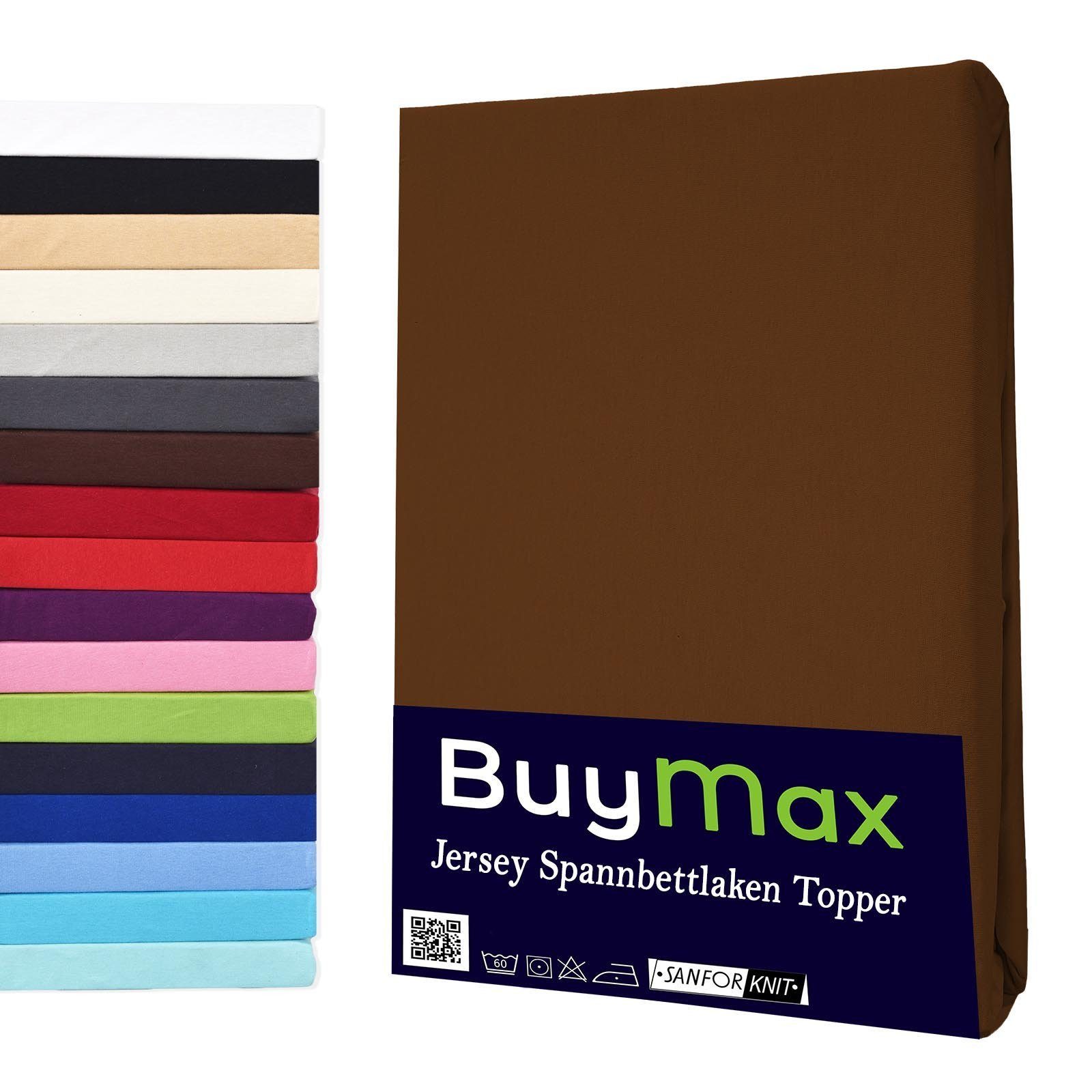 Buymax Spannbettlaken Topper, Spannbetttuch für Topper bis 12 cm Höhe ...