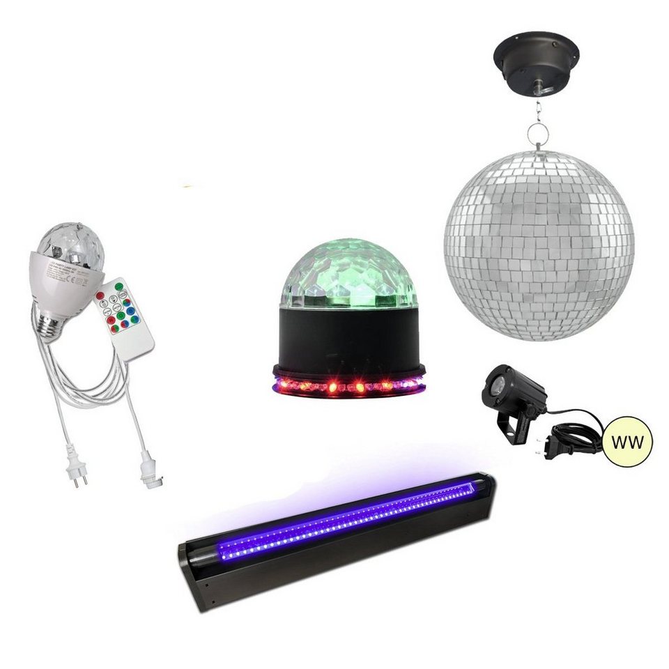 Satisfire Discolicht Partyraum Powerpack Micro 4 Effekte In Einem Set