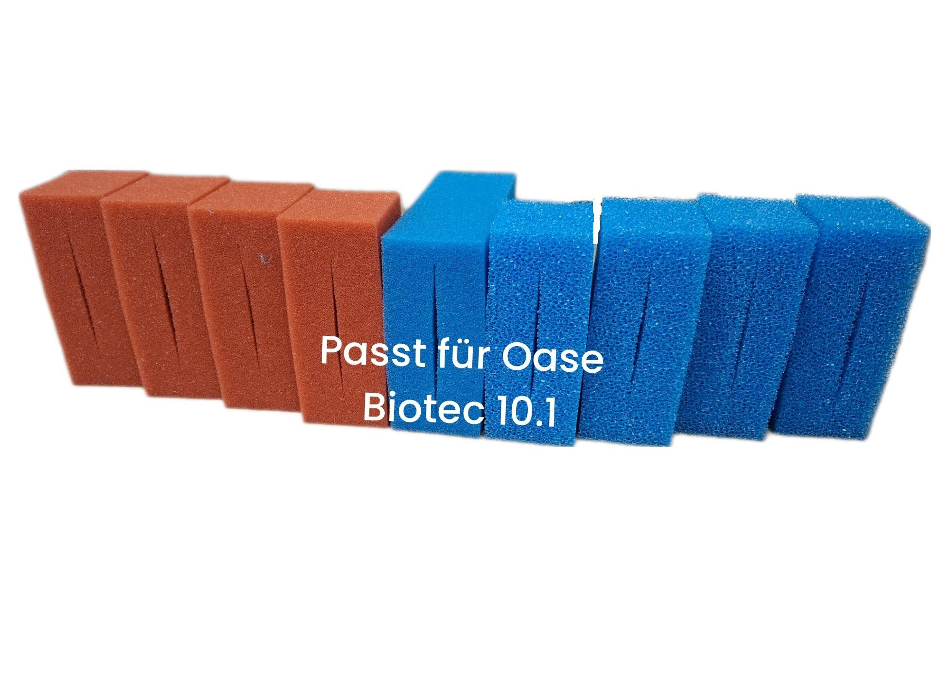 Koi Herdecke Teichfilter Ersatzschwamm Set passend für Oase Biotec 10 .1 Teichfilter 4 x rot 4 ...