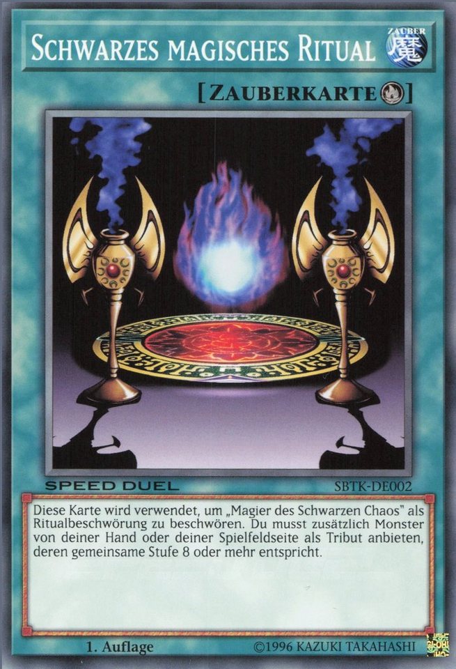 Recollectibles Sammelkarte Yugioh Karte Schwarzes Magisches Ritual Yu