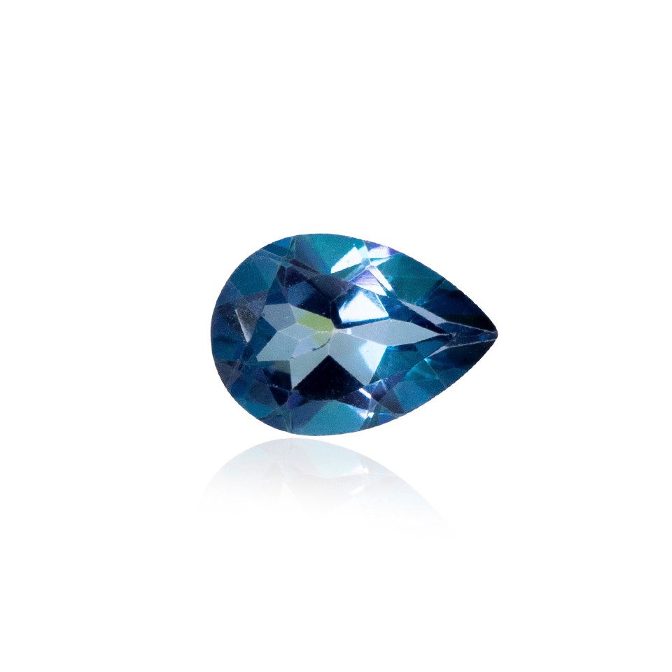 Cavill Edelstein Blauer Mystic Topas Edelstein, Brasilien 0,69 ct, (1-St)
