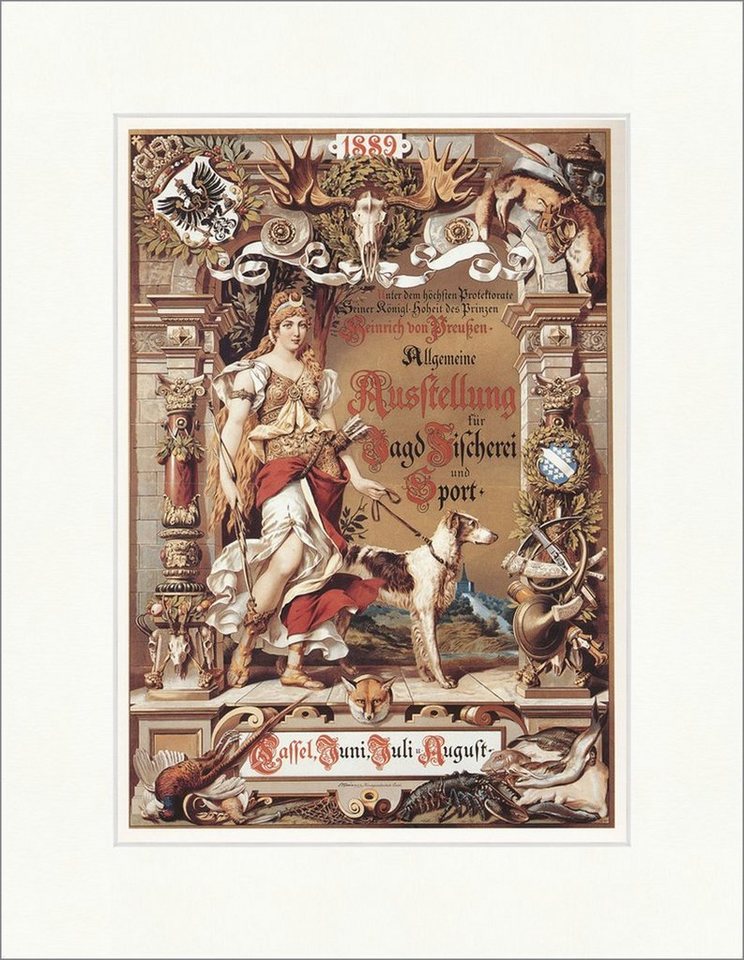 BillerAntik Kunstdruck Ausstellung für Jagd Fischerei und Sport Carl ... BillerAntik Kunstdruck Ausstellung für Jagd Fischerei und Sport Carl ...