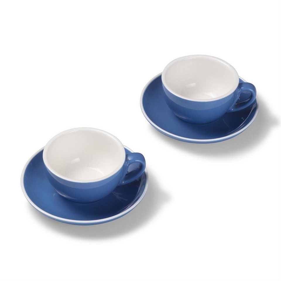 Terra Home Cappuccinotasse Terra Home 2er Cappuccinotassen Set Blau