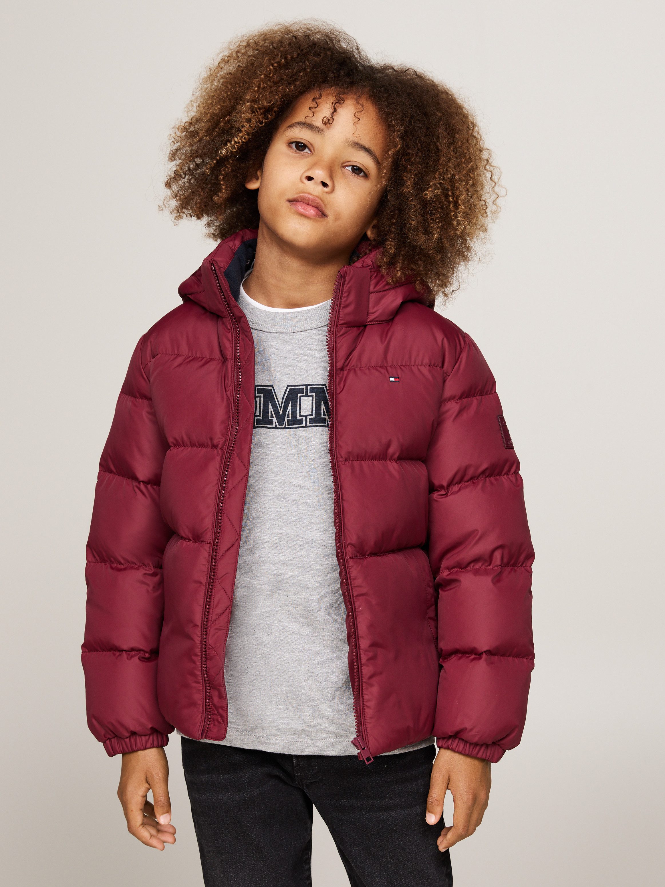 Tommy Hilfiger Steppjacke ESSENTIAL JACKET mit Logo Patch