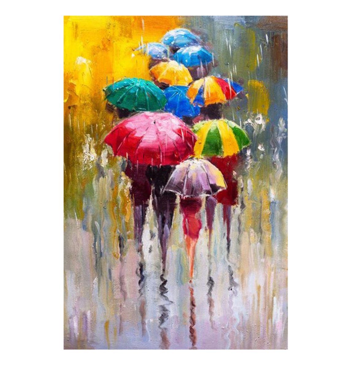 TPFLiving Kunstdruck (OHNE RAHMEN) Poster - Leinwand - Wandbild, Abstrakte Graffiti Madchen und ...