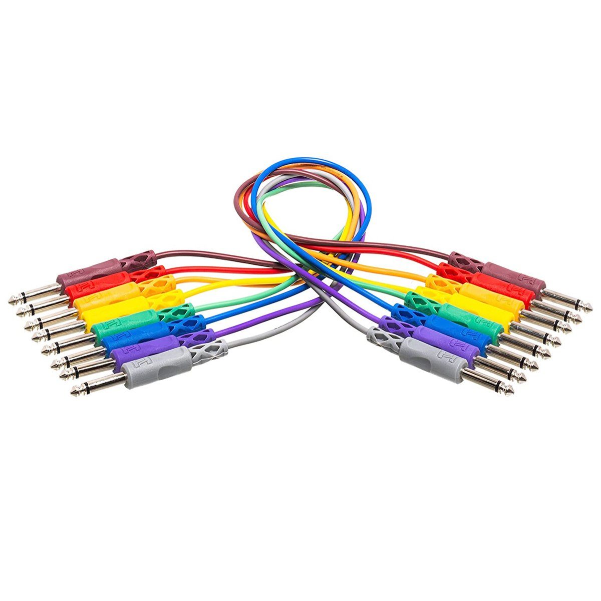 Hosa Audio Hosa CPP845 Patchkabel Set 6,3mm Klinke Mono 45cm Audio-Kabel