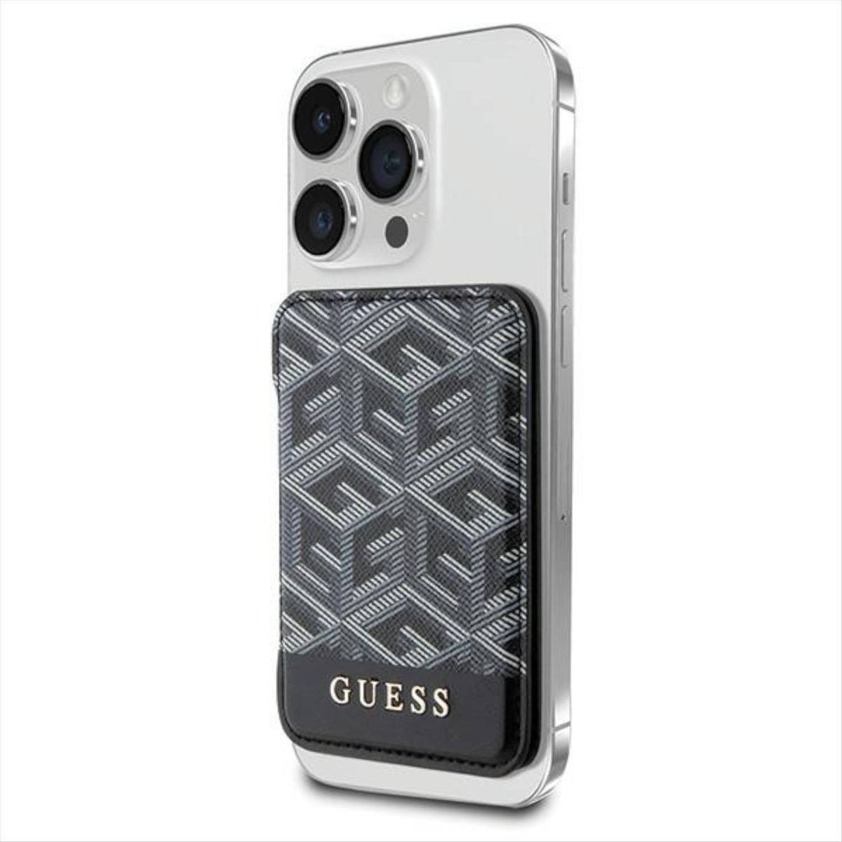 Guess Smartphone Hülle Guess Wallet Card Slot Magsafe Gcube Stripe