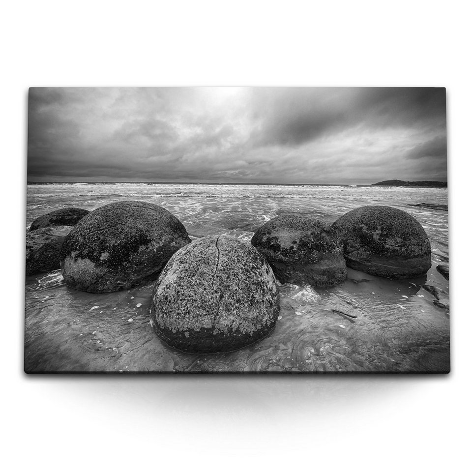 Sinus Art Leinwandbild 120x80cm Wandbild Auf Leinwand Schwarz Weiß