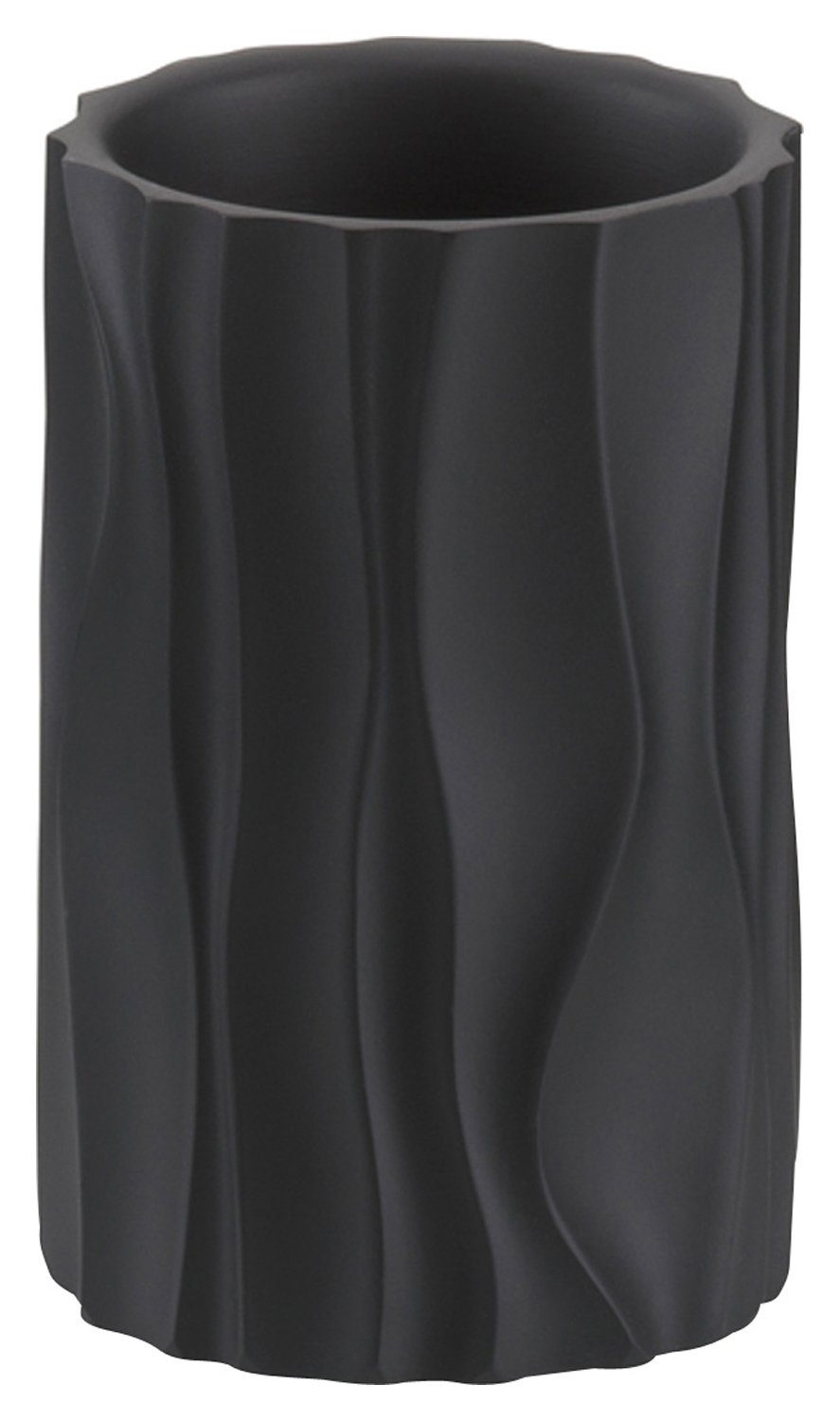 kela Zahnputzbecher MERIDA, Schwarz, runde Form, (1-St)