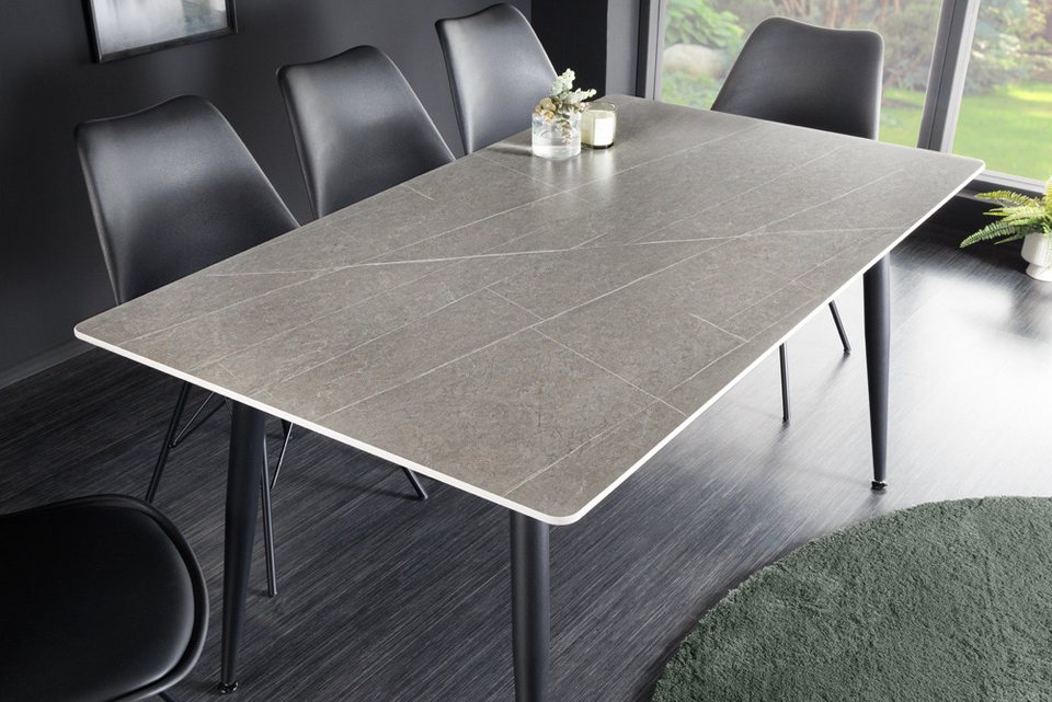 Riess Ambiente Esstisch Milano 120cm Grau Schwarz Einzelartikel 1