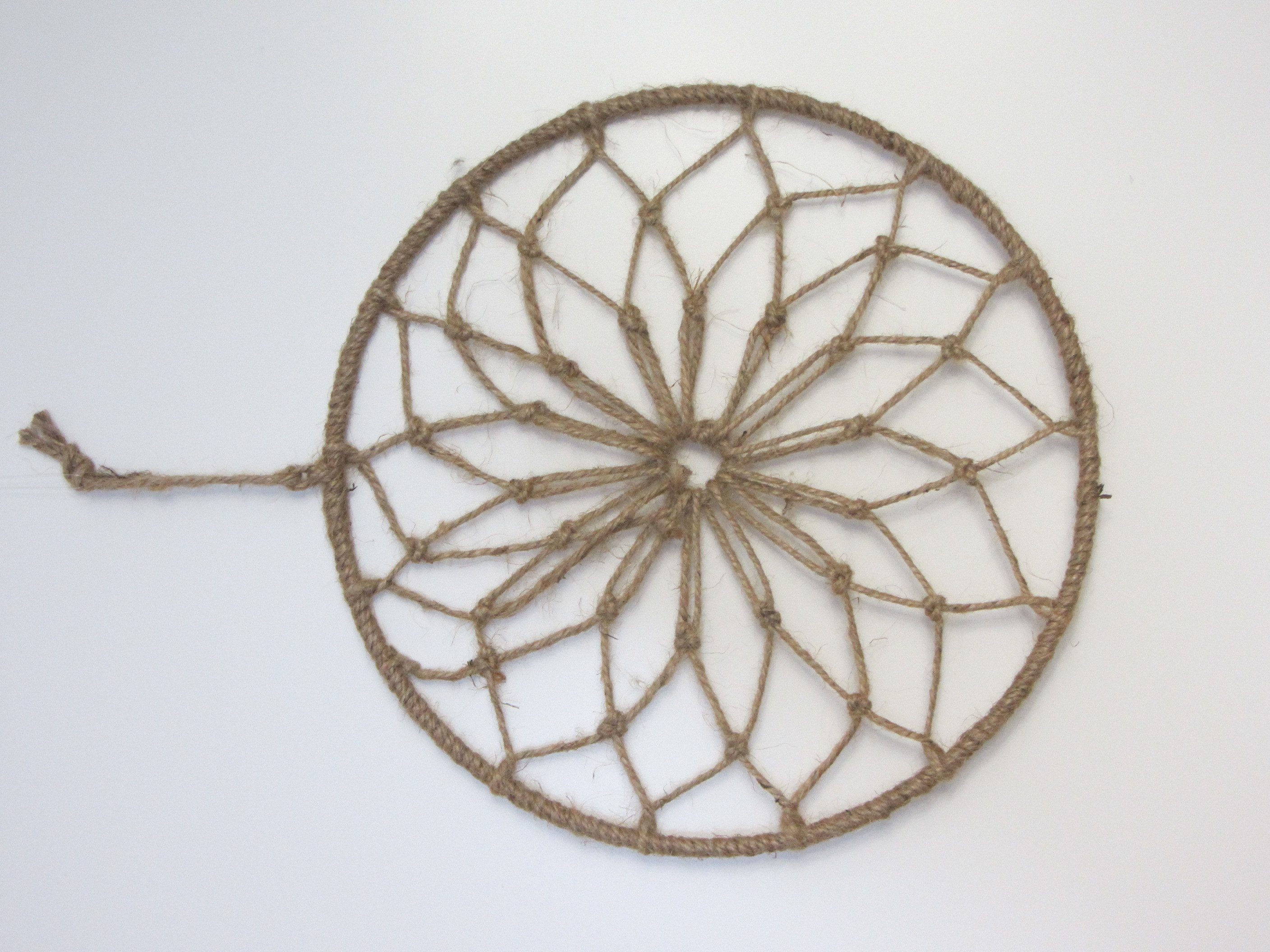 Meinvipshop Hängedekoration Makramee Loop 28cm Mit Flechtmuster