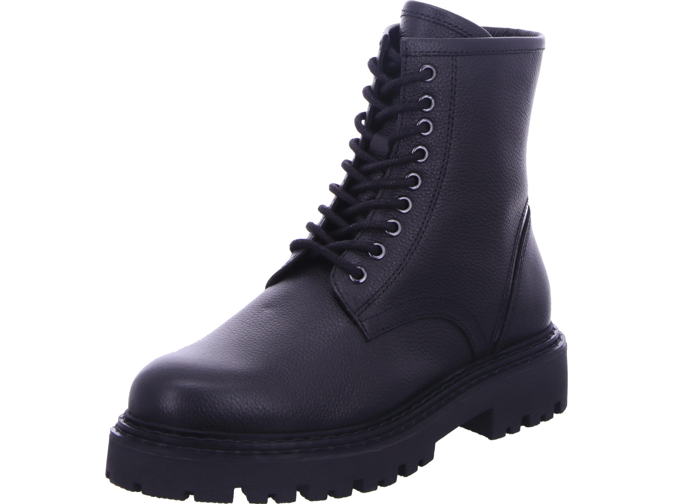 MARCO TOZZI Schnürboots echtes Leder, Obermaterial aus Glattleder