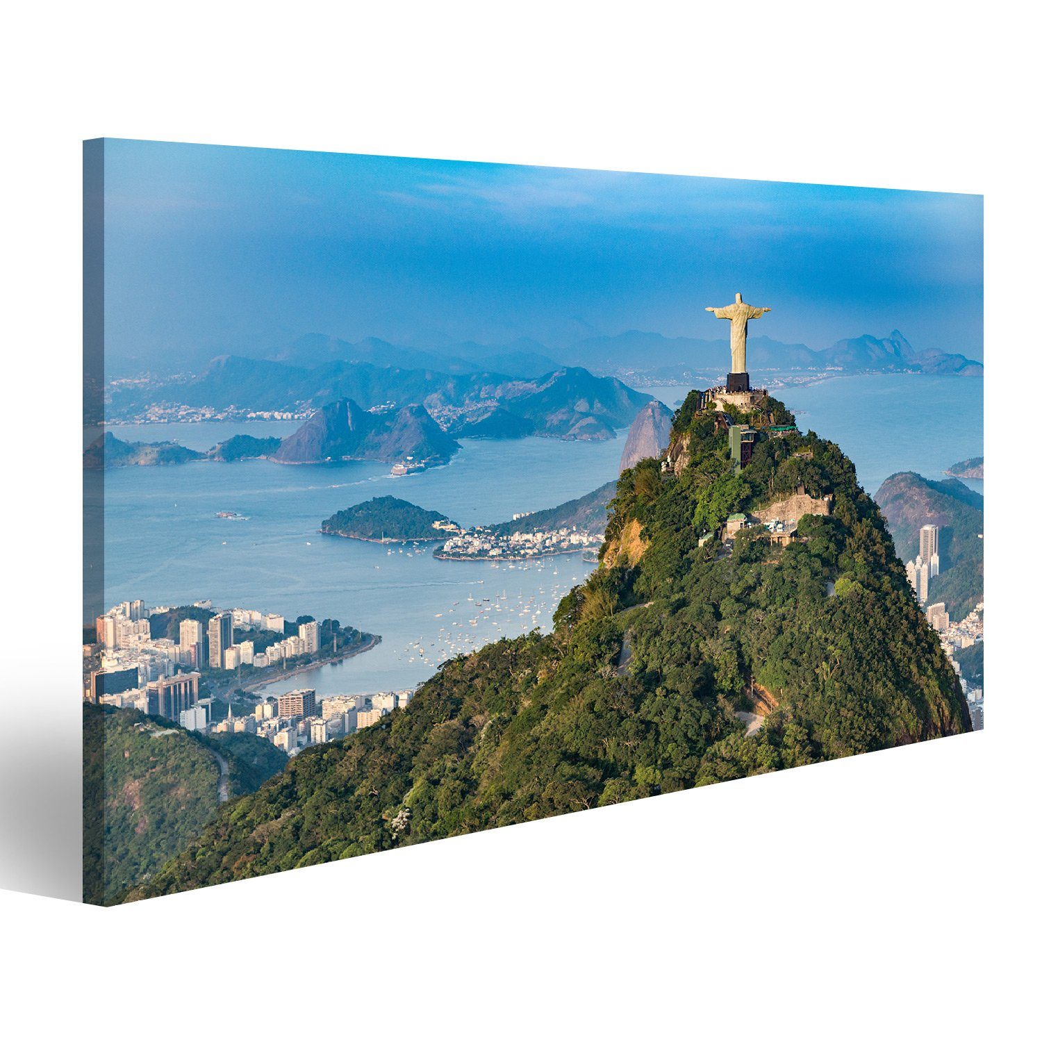 islandburner Leinwandbild Bild auf Leinwand Rio De Janeiro Berg Corcovado Mit Der Statue Von Chr