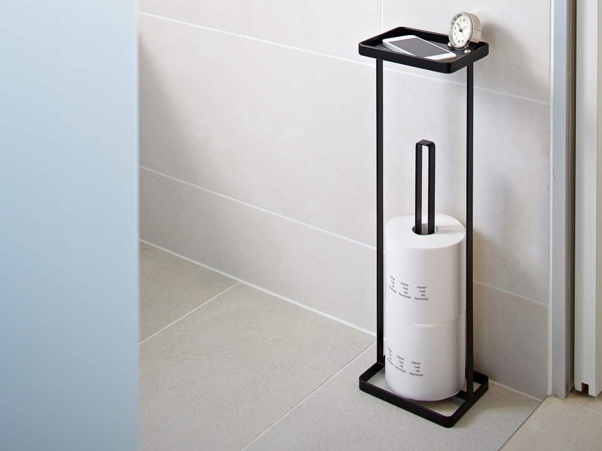 Yamazaki Toiletten Ersatzrollenhalter Tower Toilettenpapierständer