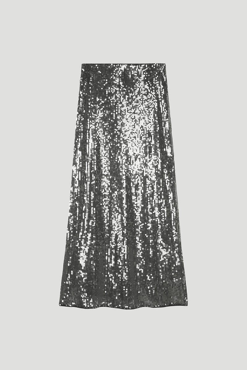OH APRIL A-Linien-Rock Nika Skirt Graphite, Rock mit A-Linie
