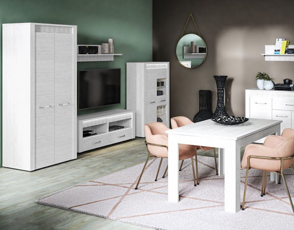 Feldmann Wohnen Wohnzimmer Set Clermont Set 5 Tlg Esszimmer Set