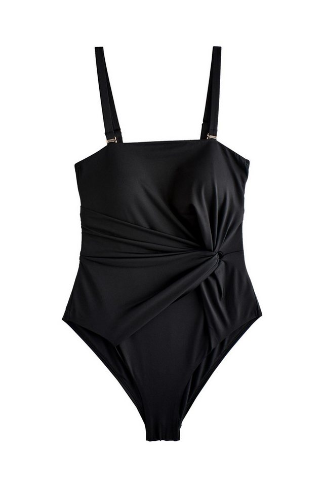 Next Badeanzug Bauchformender Bandeau Badeanzug Mit Twist Detail 1 St
