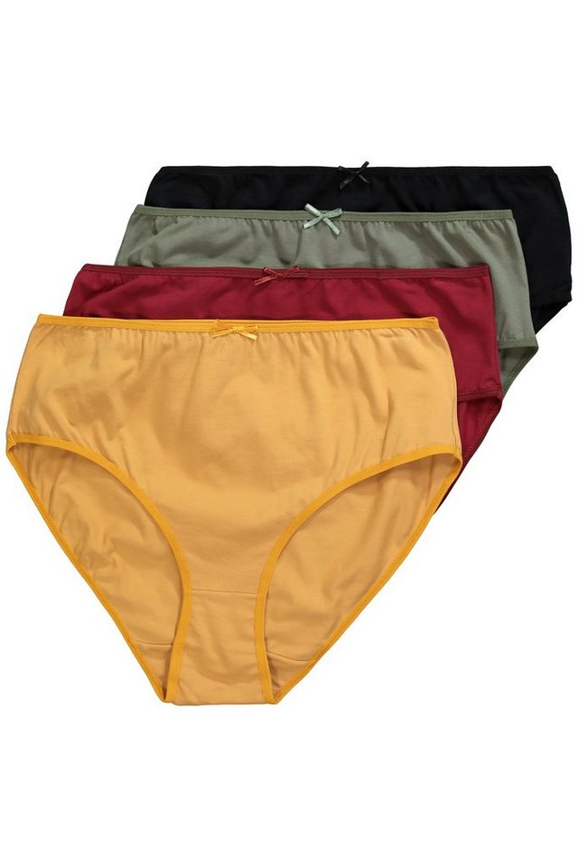 Ulla Popken Slip Midislips 4er Pack Einfarbig 4 Midislips In Vier