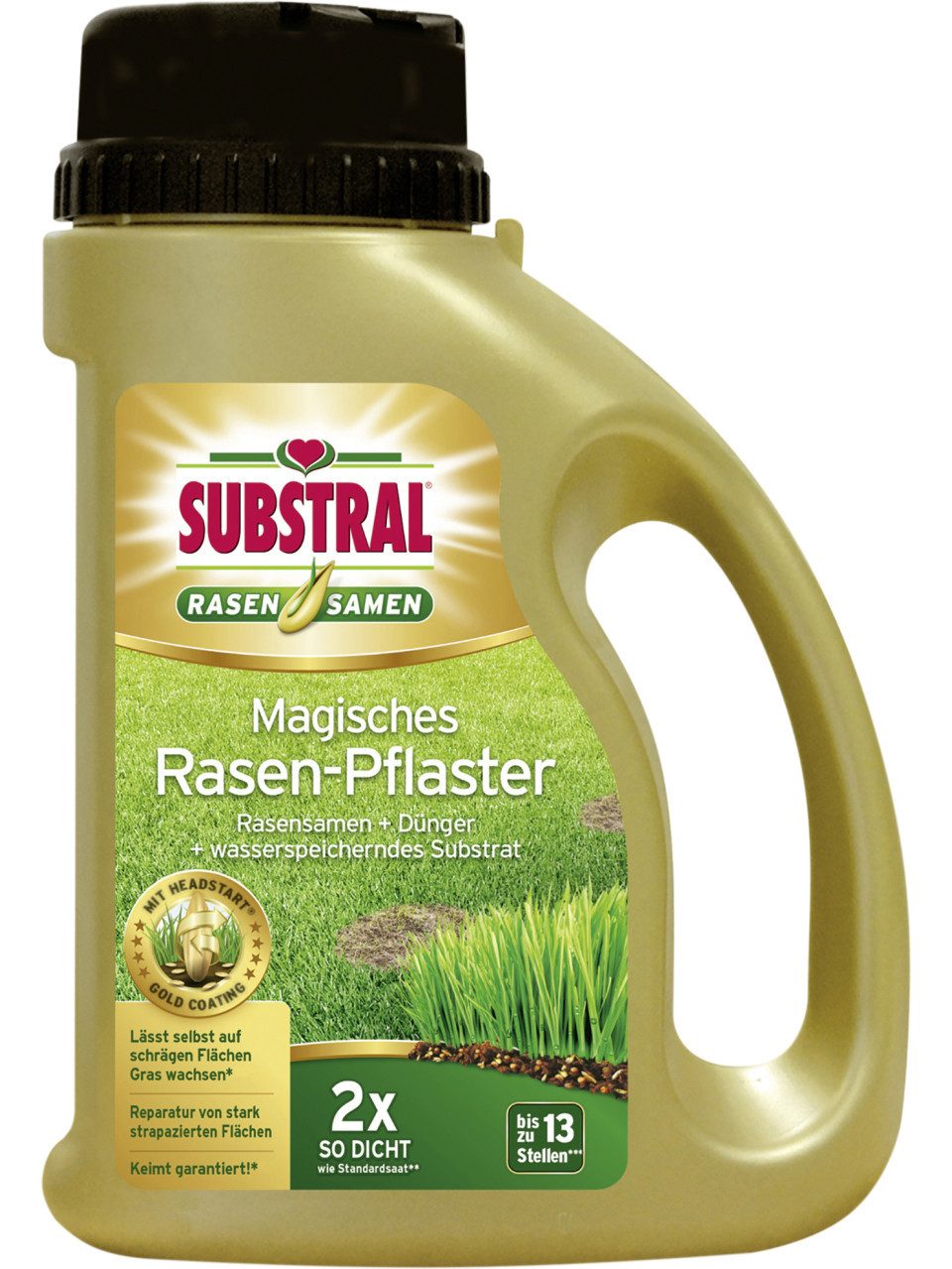Substral Rasensamen Substral Magisches Rasen-Pflaster 1 kg für ca. 13, Rasenpflege