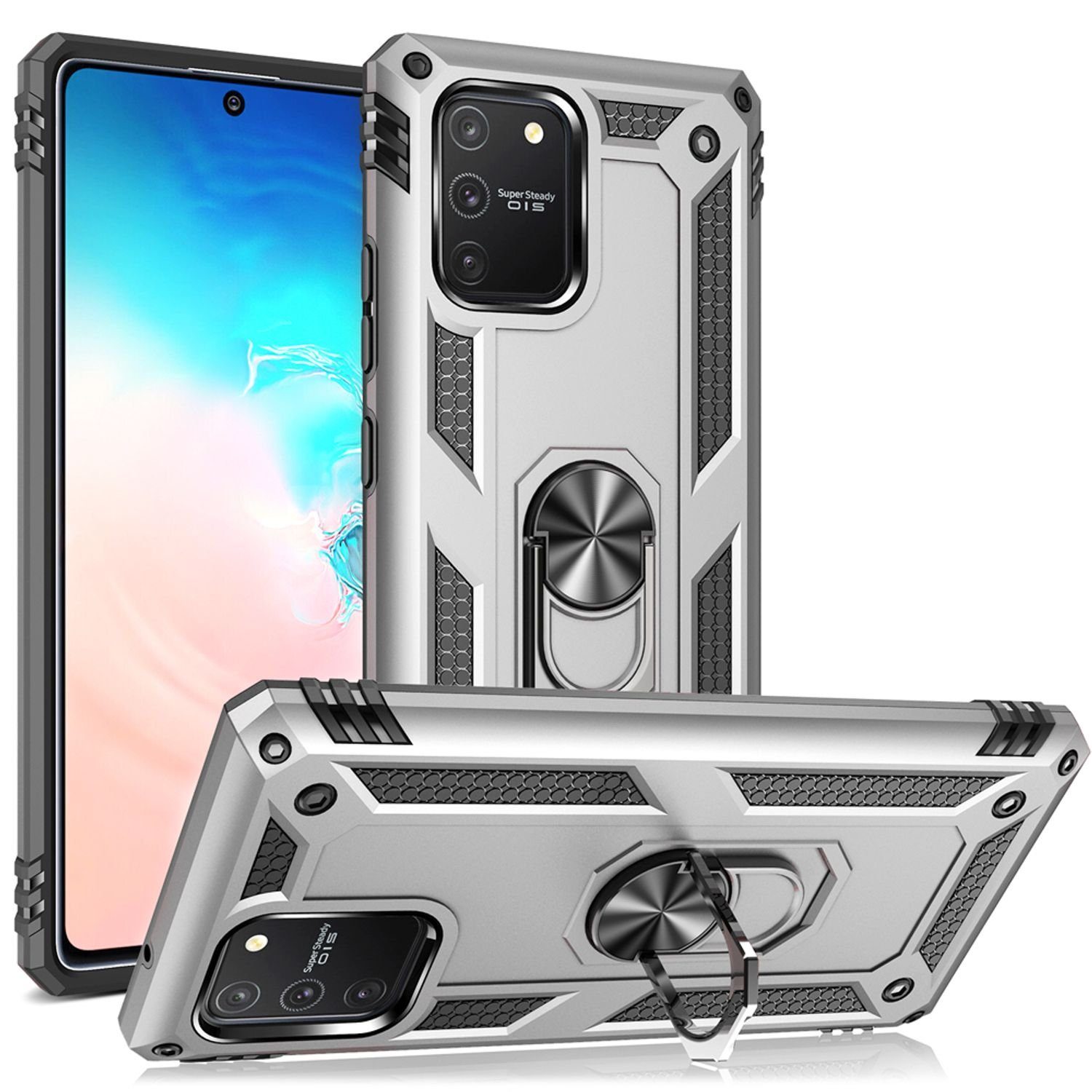 Nalia Smartphone Hülle Samsung Galaxy S10 Lite Stoßfeste Military