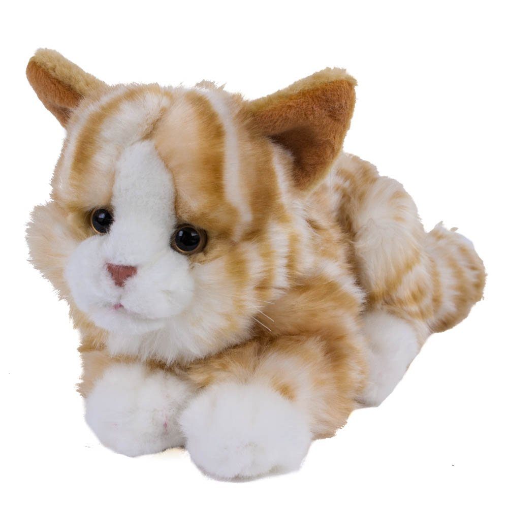 Teddys Rothenburg Kuscheltier Katze Tiggi Rot Weiß Getigert 30 Cm
