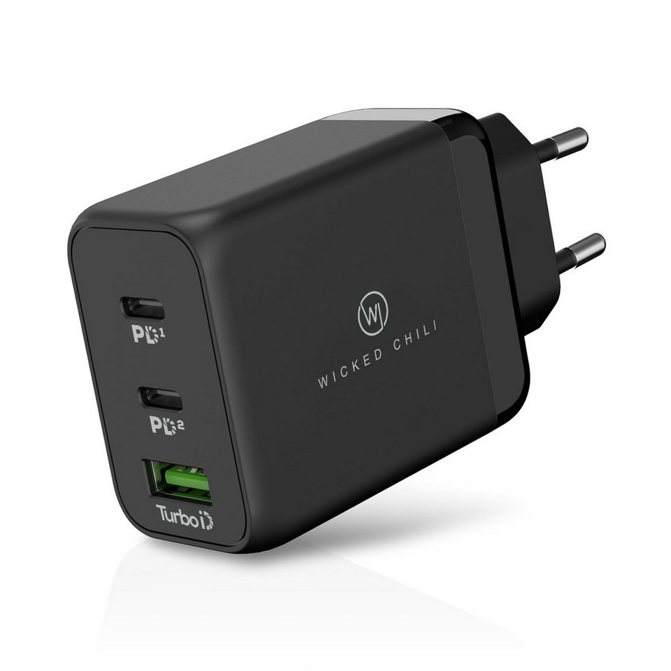 Wicked Chili Wicked Chili 3in1 USB Schnellladegerät QC 4.0+ 65W 2x USB ... Wicked Chili Wicked Chili 3in1 USB Schnellladegerät QC 4.0+ 65W 2x USB ...