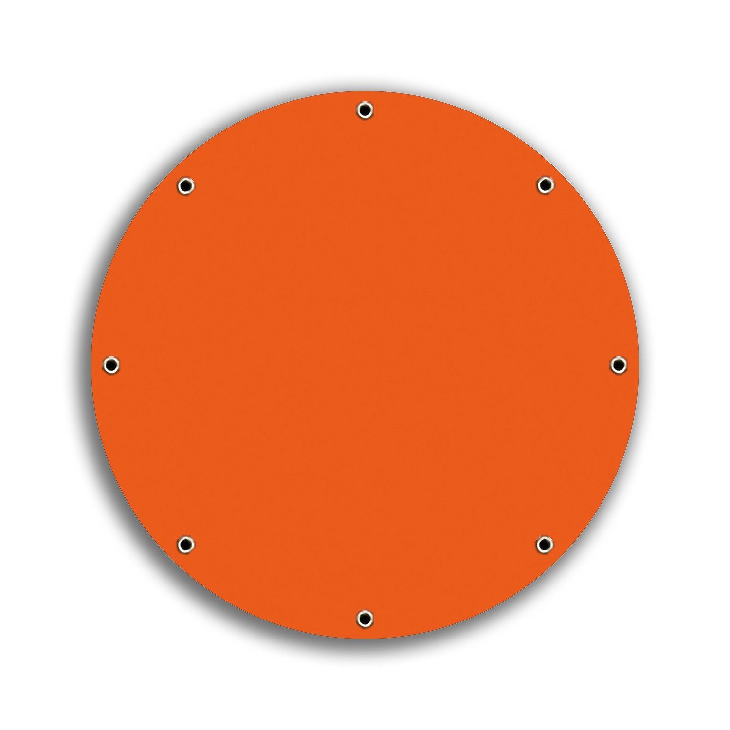 Wallario Sichtschutzzaunmatten Orange Rund